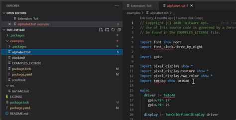 editor shows errors in examples folder even though they can deploy