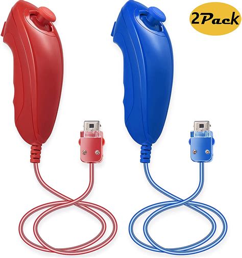 For Wii Nunchuck Controller LUXMO Pack Nunchuck Controllers Joystick Gamepad For Wii Wii U