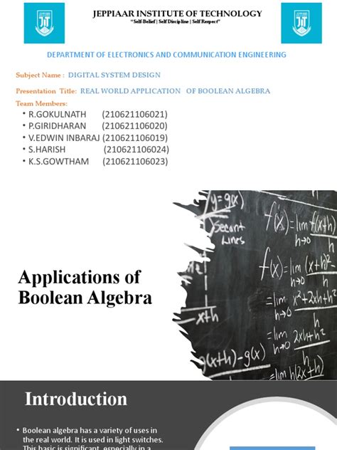 App Of Boolean Algebra Pdf Boolean Algebra Teaching Mathematics