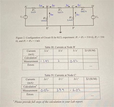 Solved Figure 2 Configuration Of Circuit Ii For Kcl