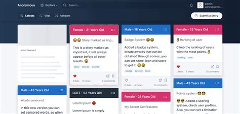 Anonywords匿名故事社区和匿名反馈系统php源码v172 云创源码