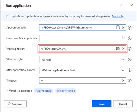 solved launch application from variable power automate power