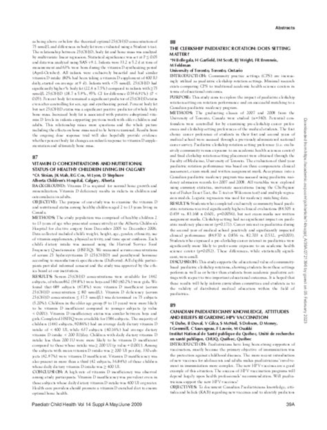 Pdf The Clerkship Paediatric Rotation Does Setting Matter