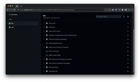 Create A Github Workflow To Run Php Linters Tests And Generate