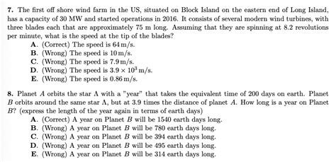 Solved The Correct Answer For 7 Is A And 8 Is A Please Chegg Com