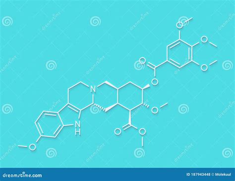 Reserpine Alkaloid Molecule Isolated From Rauwolfia Serpentina Indian