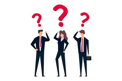 premium vector confused business team finding solution to solve