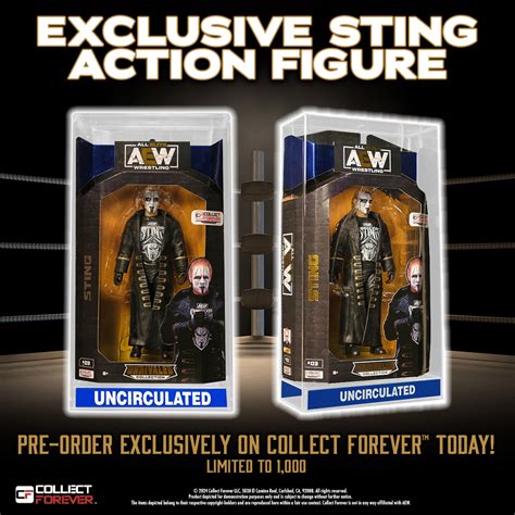Pre Order Alert 1 Of 1k Aew Unrivaled Sting Wrestling Figure News