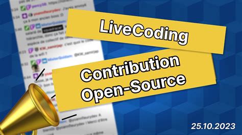 LiveCoding Contribution Open Source avec Julien Sébastien Replay