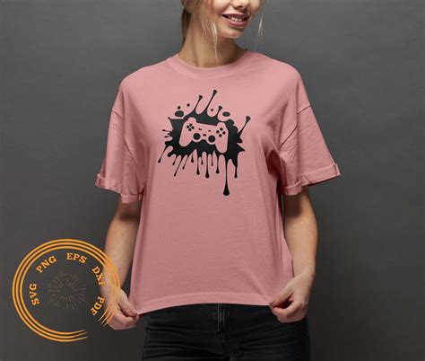 Controller Svg Splash Svg Ink Svg Game Controller Svg Etsy
