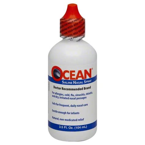 Ocean Saline Nasal Spray Shop Sinus And Allergy At H E B