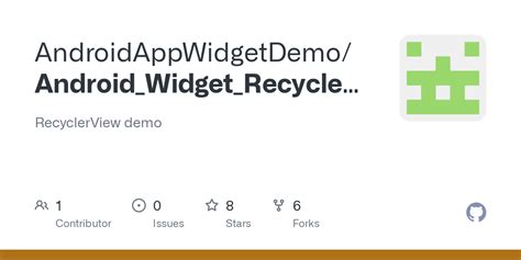 Github Androidappwidgetdemo Android Widget Recyclerview Recyclerview Demo