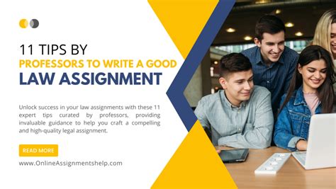 Tips By Professors To Write A Good Law Assignment