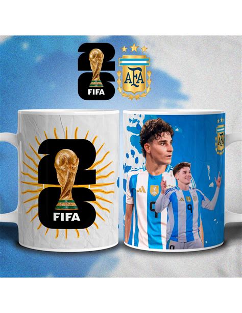 Plantillas Tazas Argentina Mundial 2026
