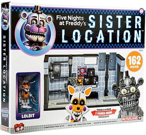 Mcfarlane Fnaf Sister Location Articulated Action Figures Lolbit And Jumpscare Funtime Freddy Set