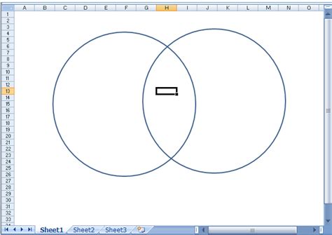 Using Excel To Make A Venn Diagram