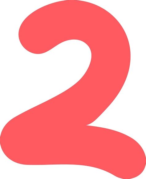 Premium Vector Numeric Fun Two