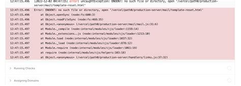 Error Deploying Via Vercel Error The File Vercelpath0nextroutes