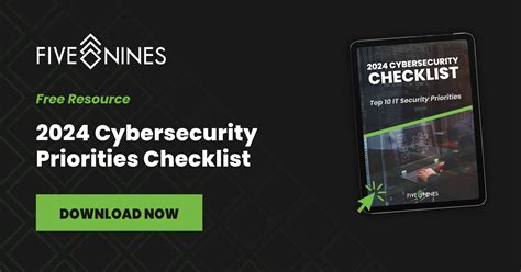Free Download Top 10 Cybersecurity Checklist For 2024