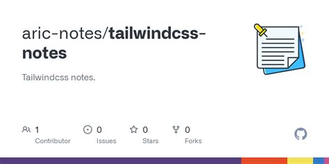 Github Aric Notestailwindcss Notes Tailwindcss Notes