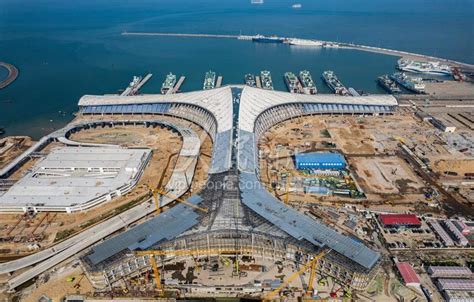 海南海口：新海滚装码头客运综合枢纽站项目加紧施工 人民图片网