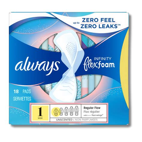 Always Infanity 18 Ct Reg Unscented Flex Foam Size1 [407018] Golden Dawn Trading