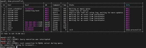 Oracle Mysql Postgresql Opengauss Kill会话及批量kill会话方式 Kill Session 墨天轮