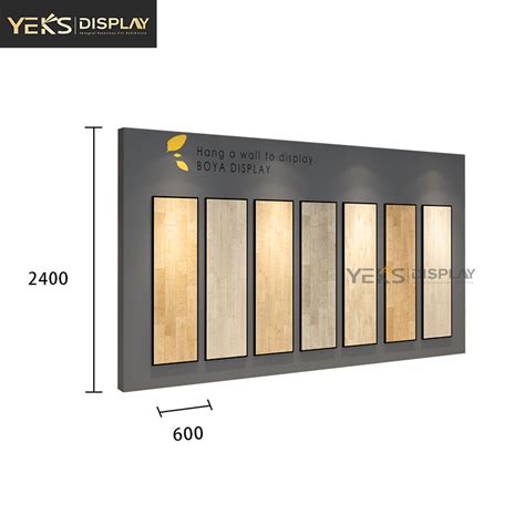 Wooden Floor Sample Wood Display Wall For Exhibition Yeks
