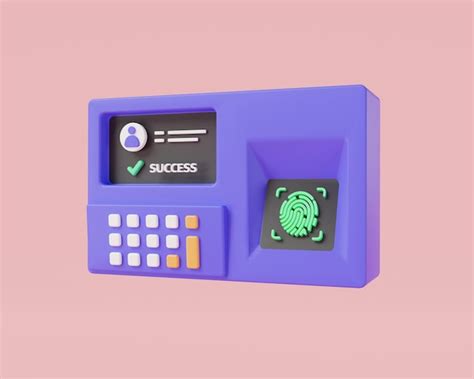 Premium Photo Finger Print Scan For Enter Security System Attendance Machine Biometric Access