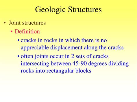 PPT GEOLOGIC STRUCTURES PowerPoint Presentation Free Download ID
