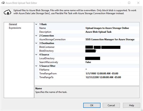 Cant Upload Files To Azure Storage Using Ssis Stack Overflow