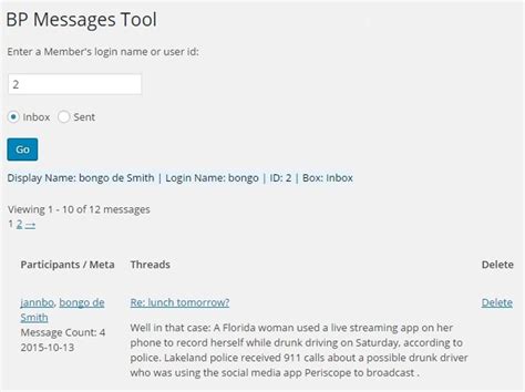 Bp Messages Tool Para Wordpress Descargar