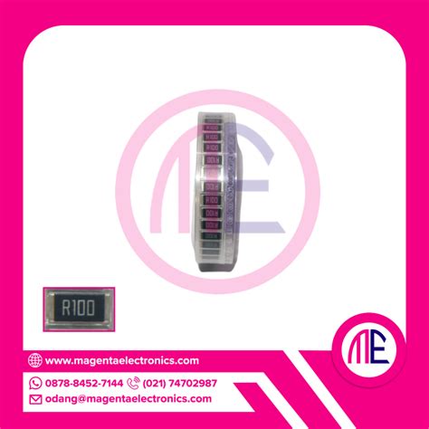 Resistor R100 0 100 Ohm 1w Smd2512 Magenta Electronics