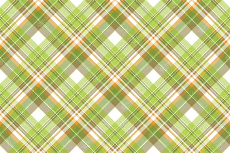 Зеленая клетчатая текстура ткани бесшовный фон Премиум вектор