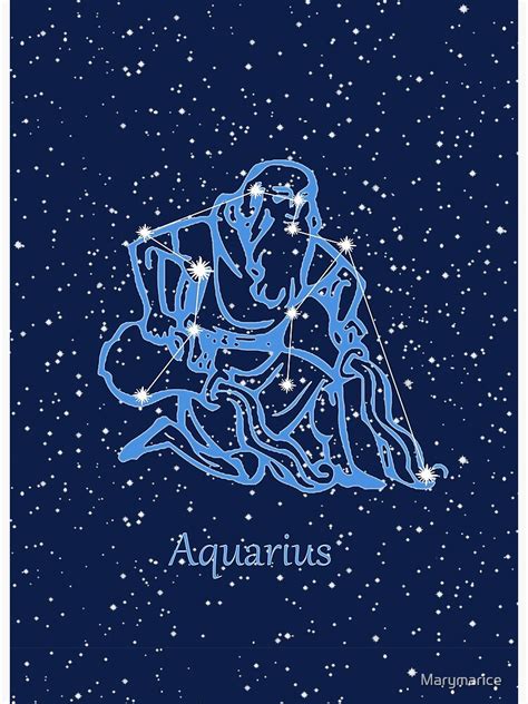Aquarius Constellation And Zodiac Sign Art Board Print For Sale By