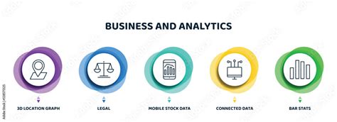 Vetor De Editable Thin Line Icons With Infographic Template Infographic For Business And
