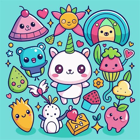 Cute Doodle Premium Ai Generated Vector