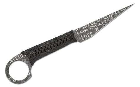 Bastinelli Creations Custom Gi Left Handed Fixed Blade 325 D2 Patterned Chisel Blade Cobra
