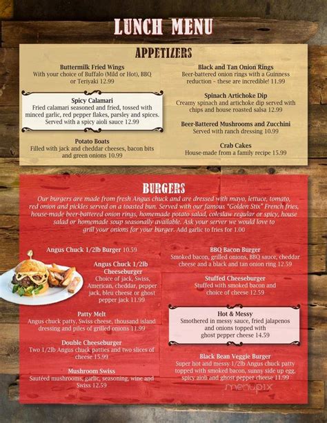 Online Menu Of Beef N Brew Placerville Ca