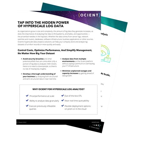 Solution Brief Hyperscale Log Analysis Ocient