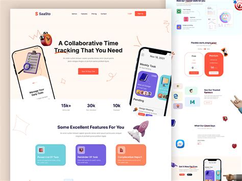 Saas Website Design On Behance
