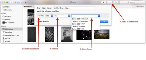 Macos Photos Create Smart Albums Based On Camera Type