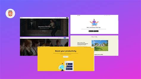 10 free html landing page templates gridbox