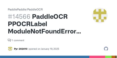 Paddleocr Ppocrlabel Modulenotfounderror No Module Named Ppstructure Recovery Recovery To