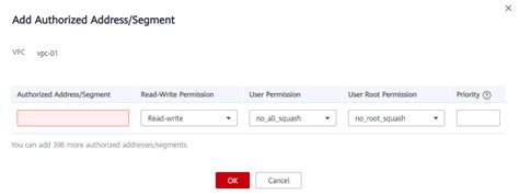 Configuring Multi Vpc Accessnetwork Configurationuser Guidescalable File Service Huawei Cloud