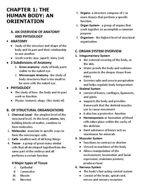 Anatomy And Physiology Lecture Download Free Pdf Anatomical Terms