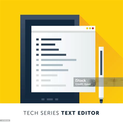 Vetores De Editor De Texto E Mais Imagens De Editor Editor Software De Computador Aplicação