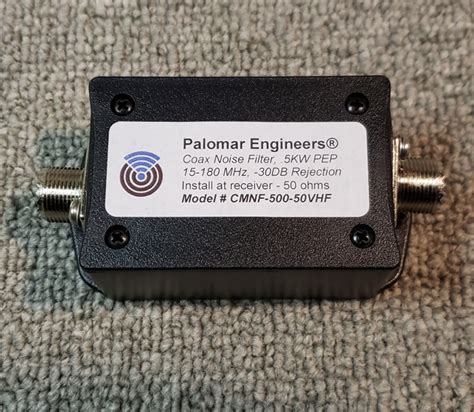 Coax Common Mode Noise Filter Store Palomar Engineers