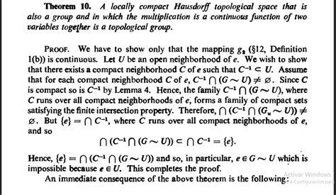 General Topology A Locally Compact Hausdorff Space Thas Is Also A Group In Which The Operation