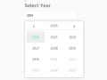 Jquery Datepicker To Pick Year Only Yearpicker Js Codehim